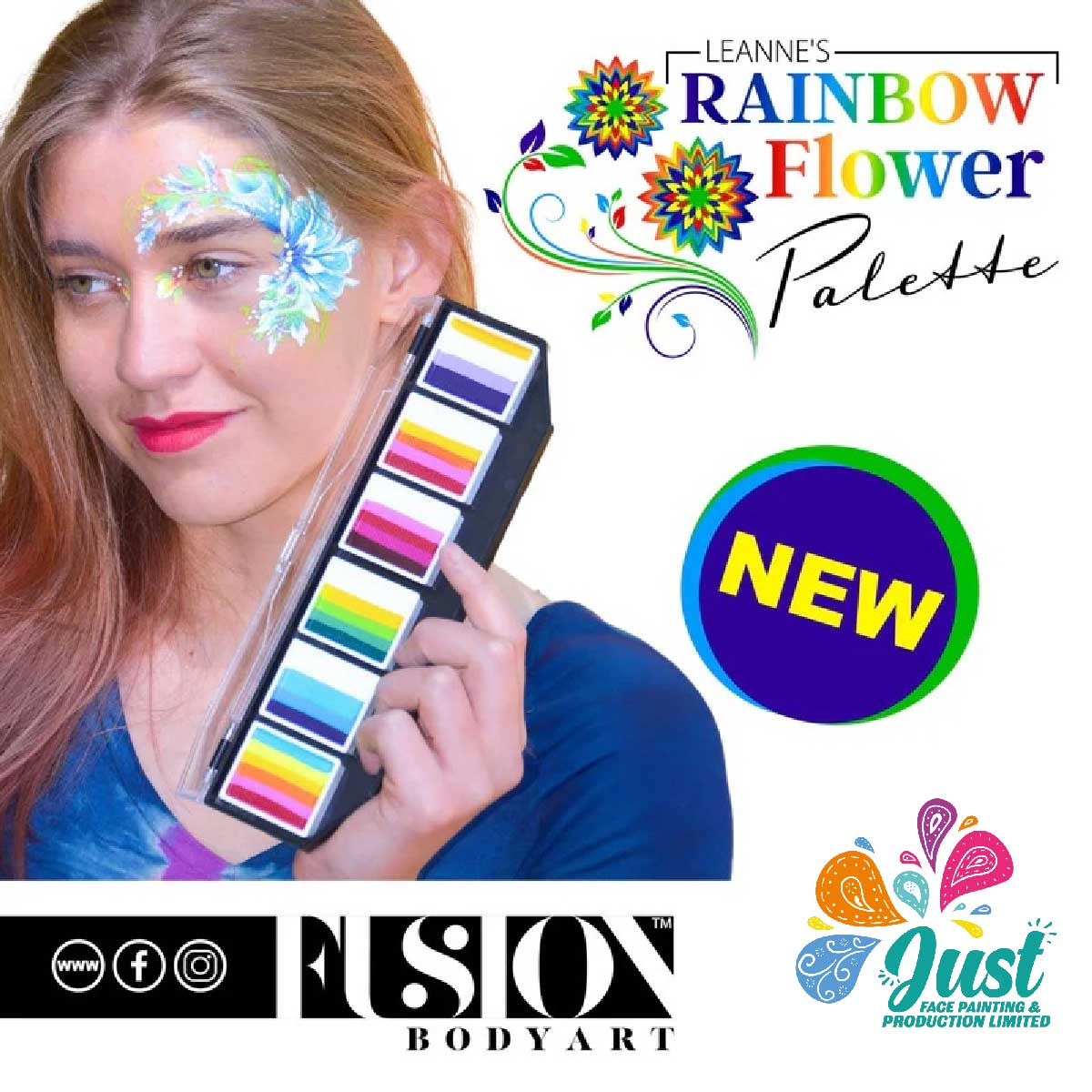Fusion Spectrum Palette - Leanne's Rainbow Flower Palette – Just Face ...